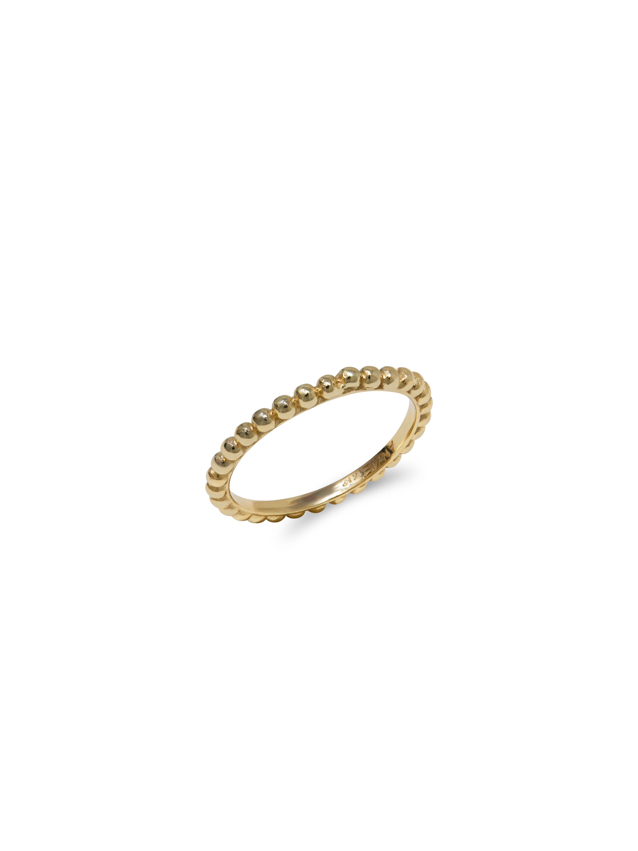 ANZIE | 14k Gold Dew Drop Stackable Ring