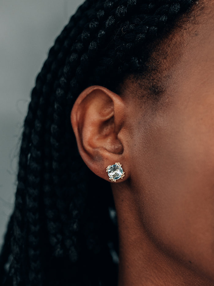 Anzie 14K Gold Dew Drop Cluster Studs